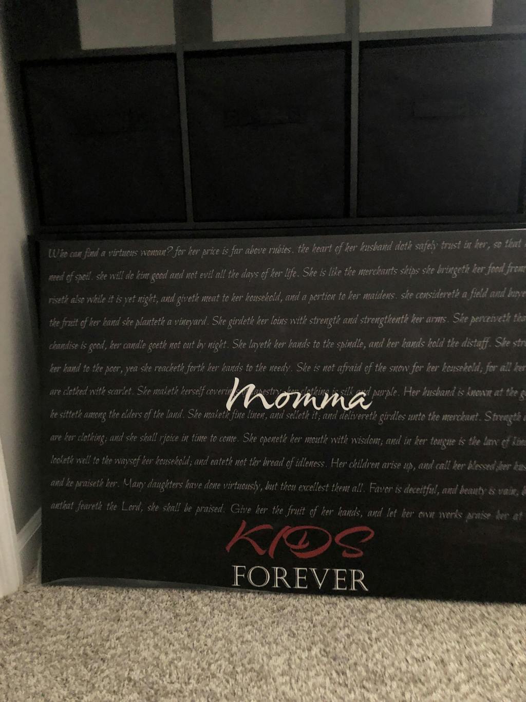 Custom Song Lyrics And Customizable Text Black Background Canvas