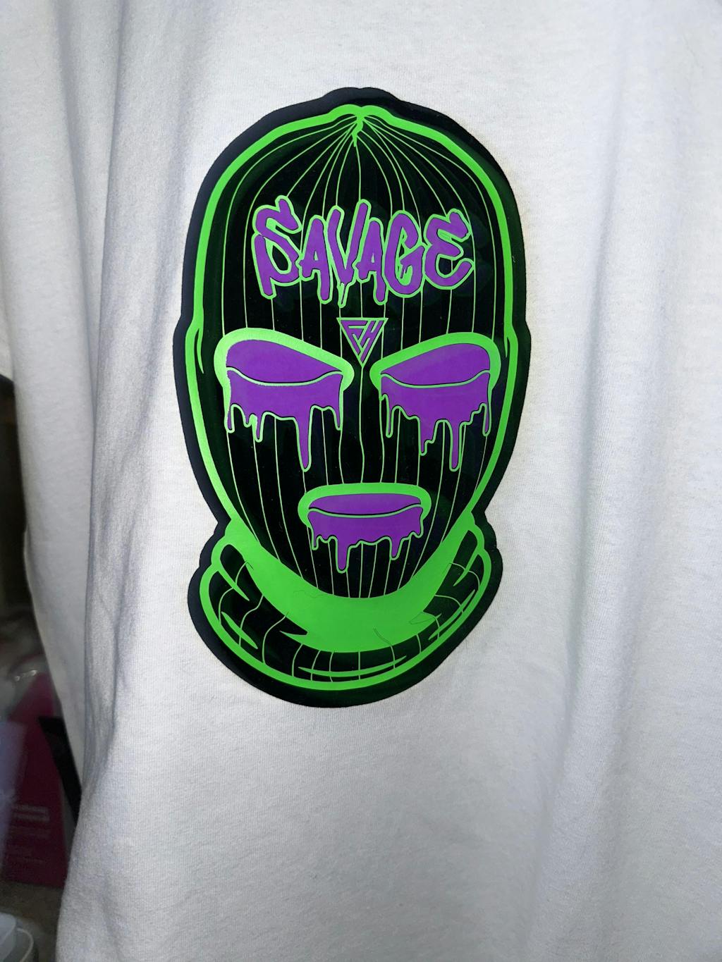 Gangster Ski Mask Purple Drink Lean Dripping Eyes Slime Hip Hop Rap Ra ...