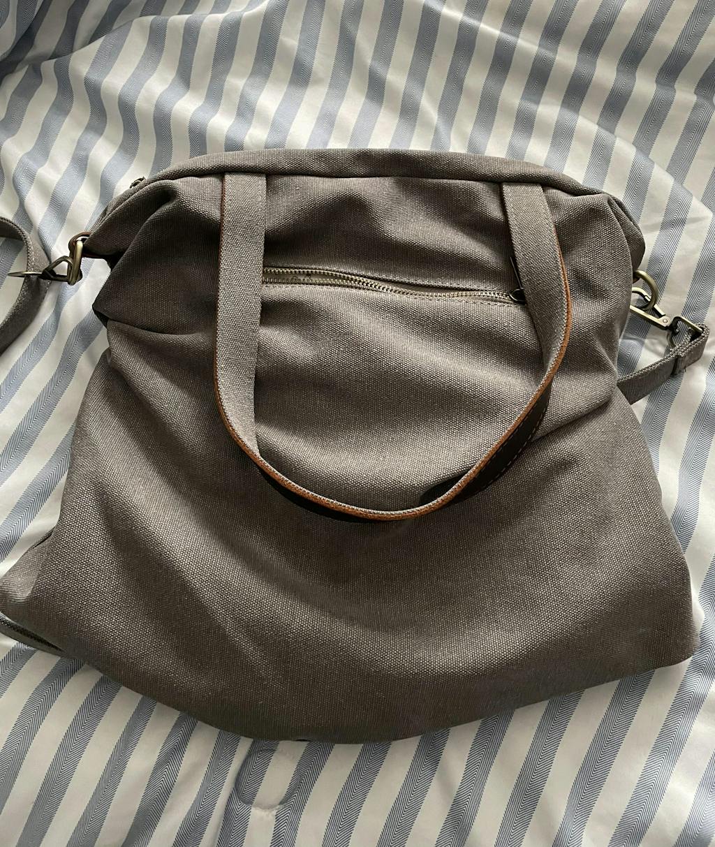 Silver / Gray Farmhouse Satchel Crossbody Bag / Purse - Farmhouse Is My ...