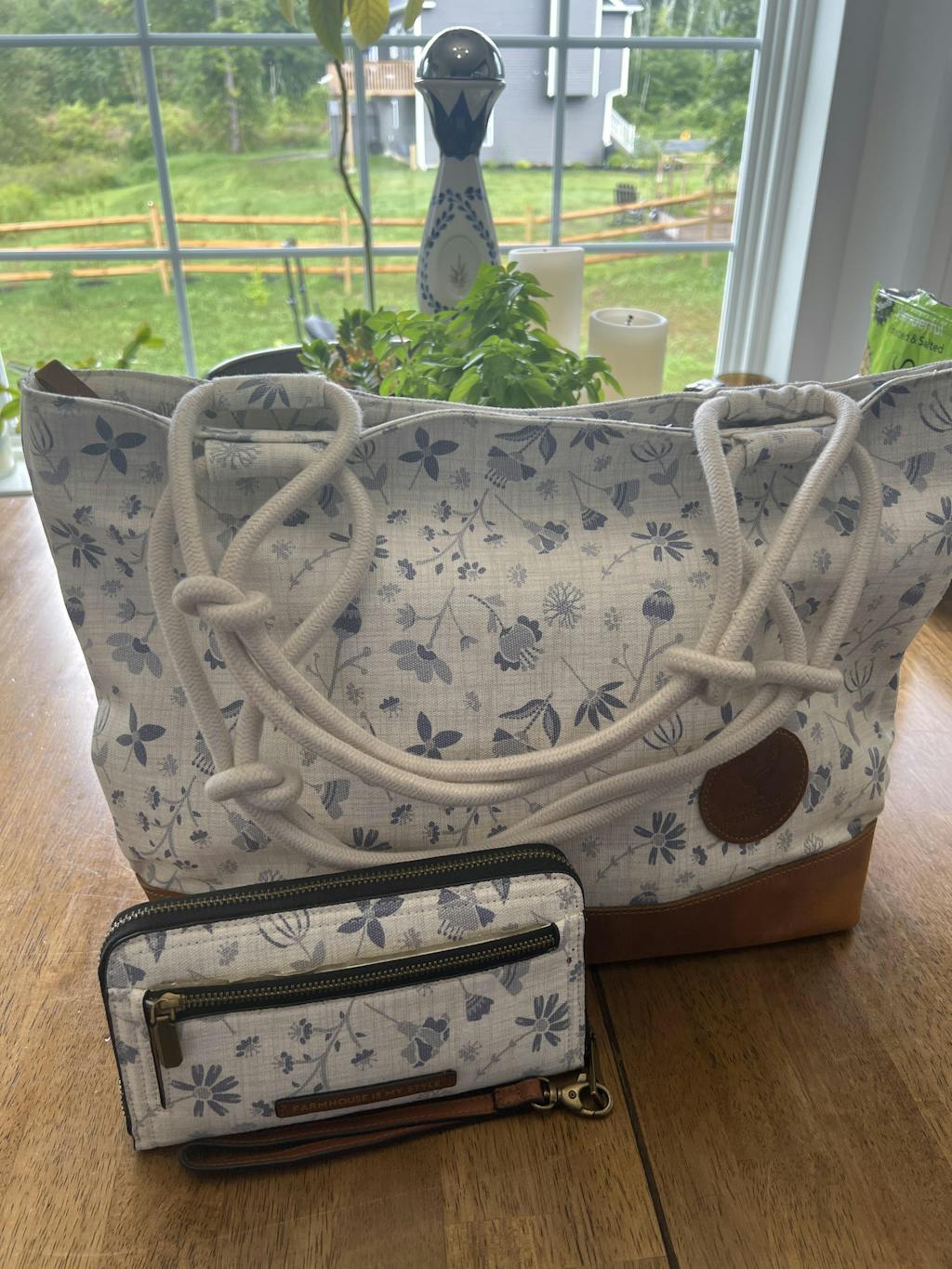 Pressed Flowers Farmhouse Hand Bag, Shoulder Bag, Tote, Purse ...