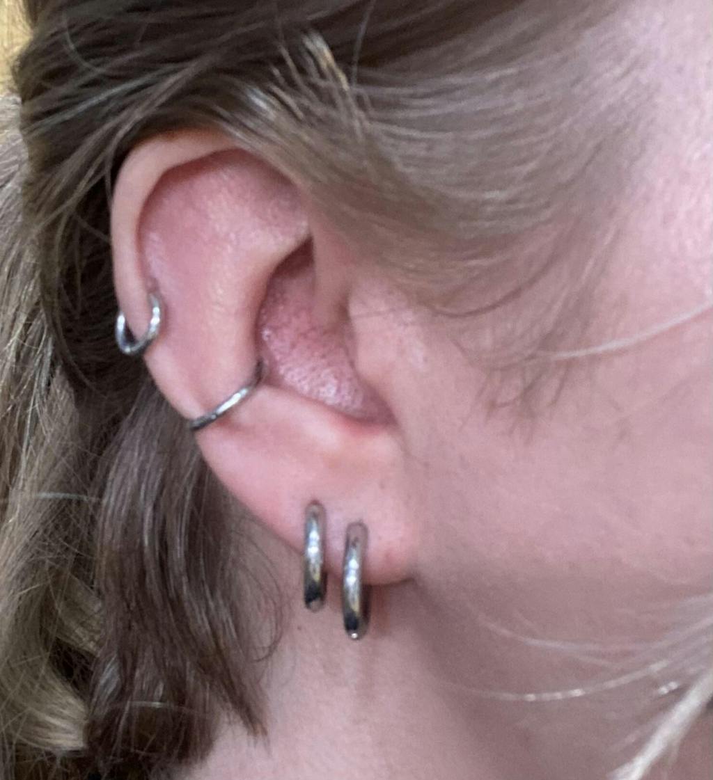 Silver Mini Loop Earrings | RM - BTS - Fashion Chingu