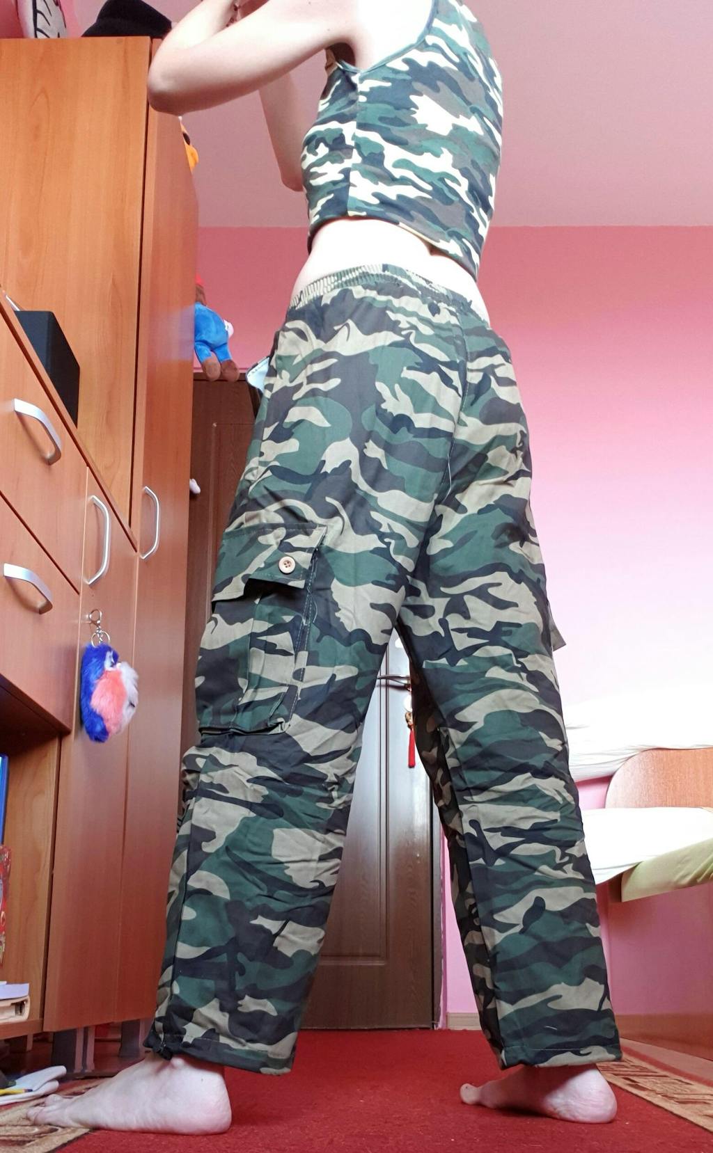 Green Camouflage Cargo Pants | Lisa - BlackPink - Fashion Chingu