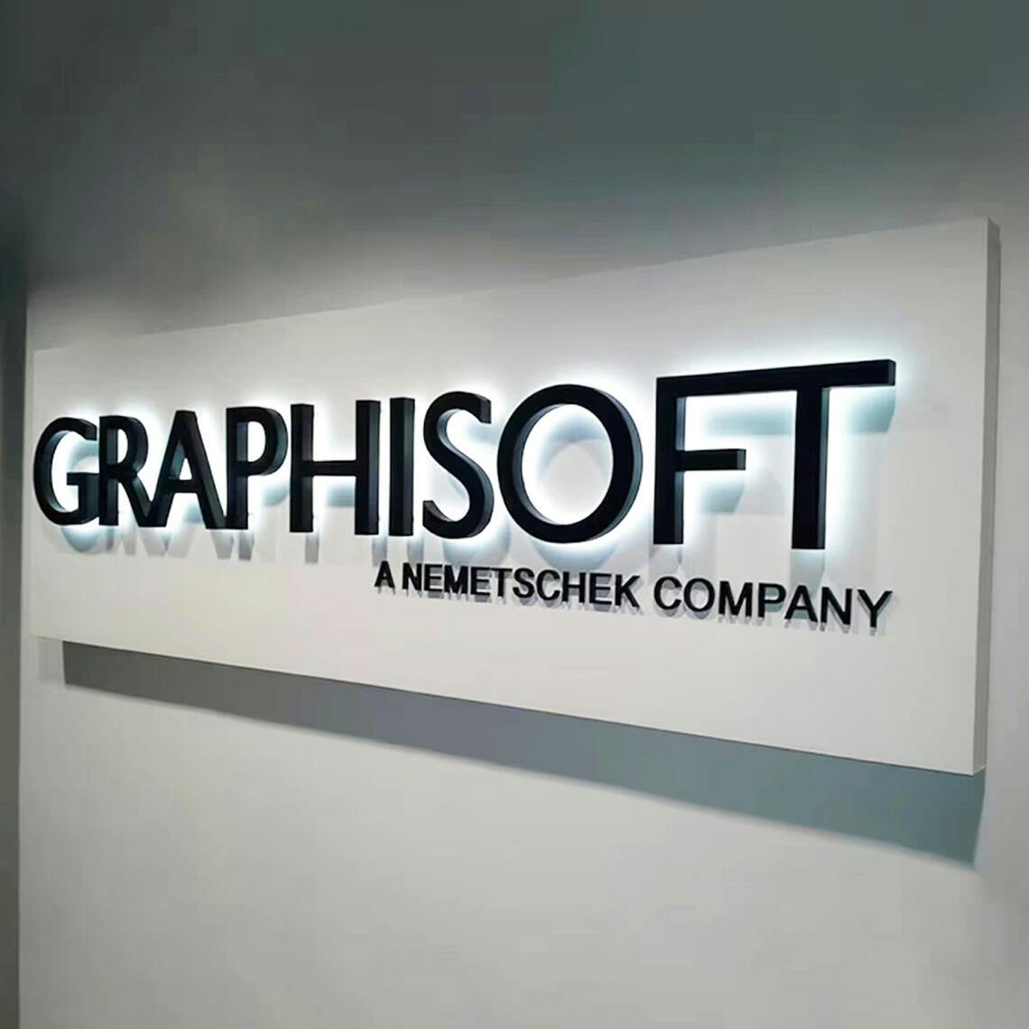 Custom 3D Metal Backlit Sign, Stainless Steel Logo Sign Gold Silver Le