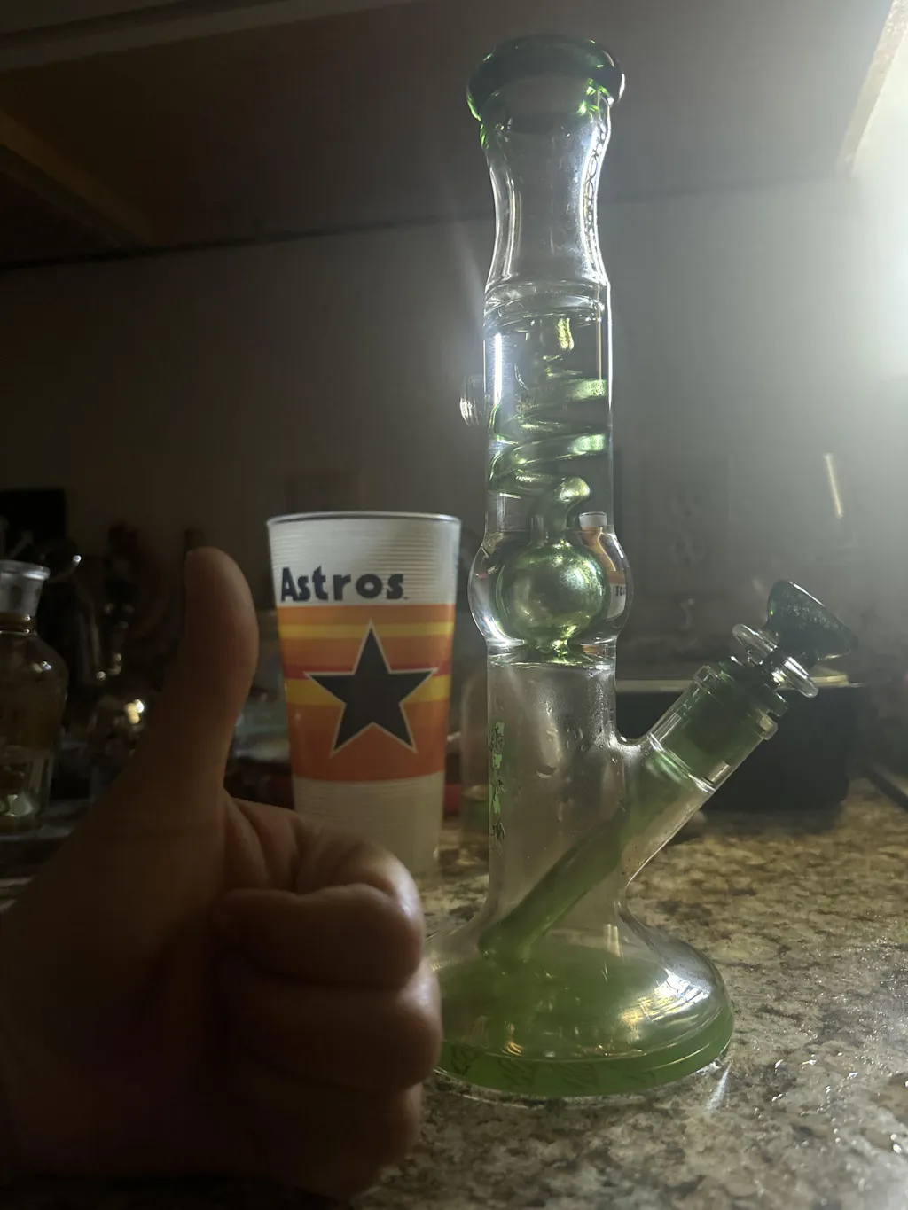 11" Freezable Phoenix Star Glycerin Straight Tube - FGC – fatassglass