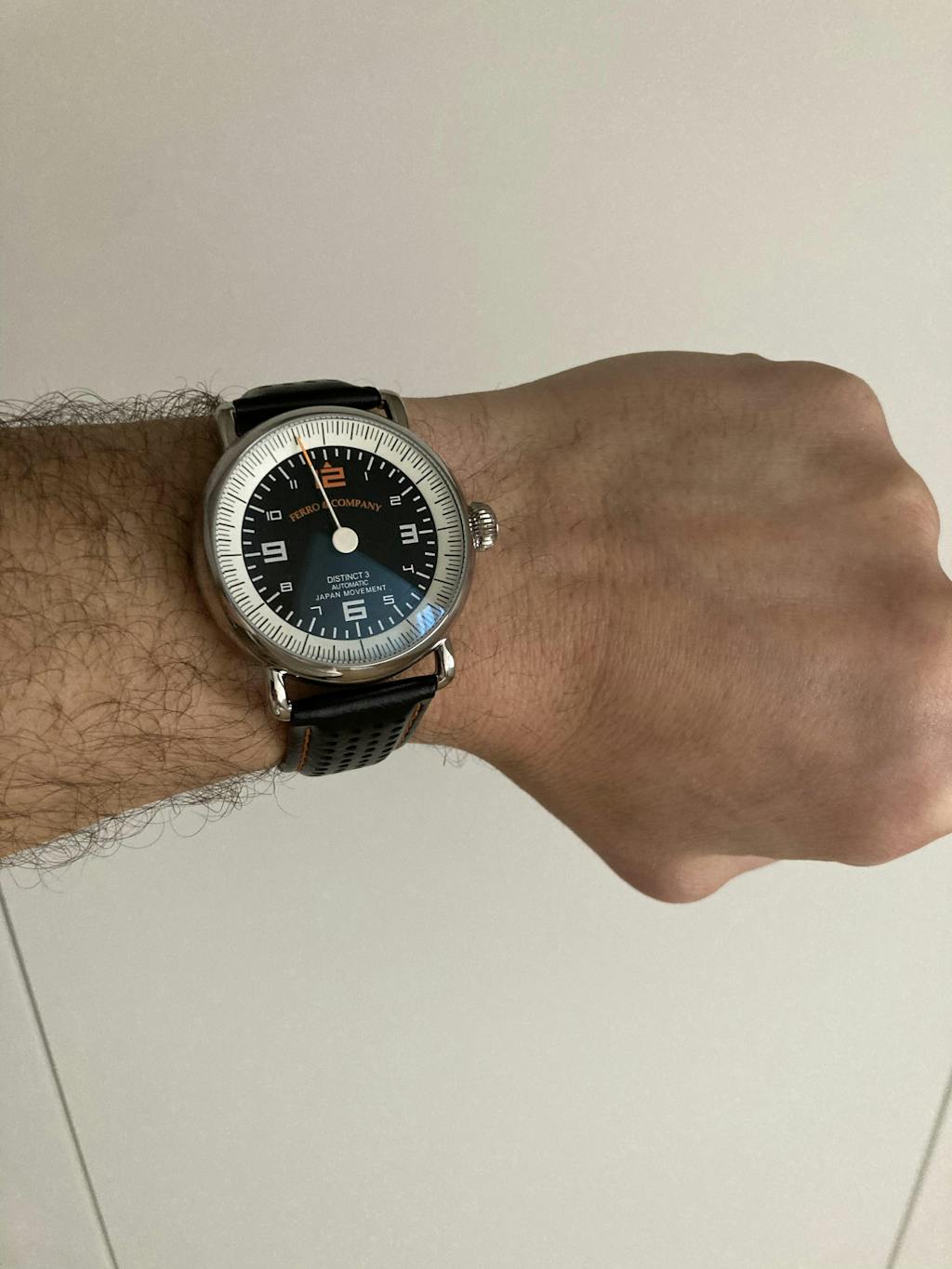 Ferro Watches Distinct 3 Vintage Style One Hand Race Watch Grand Prix ...