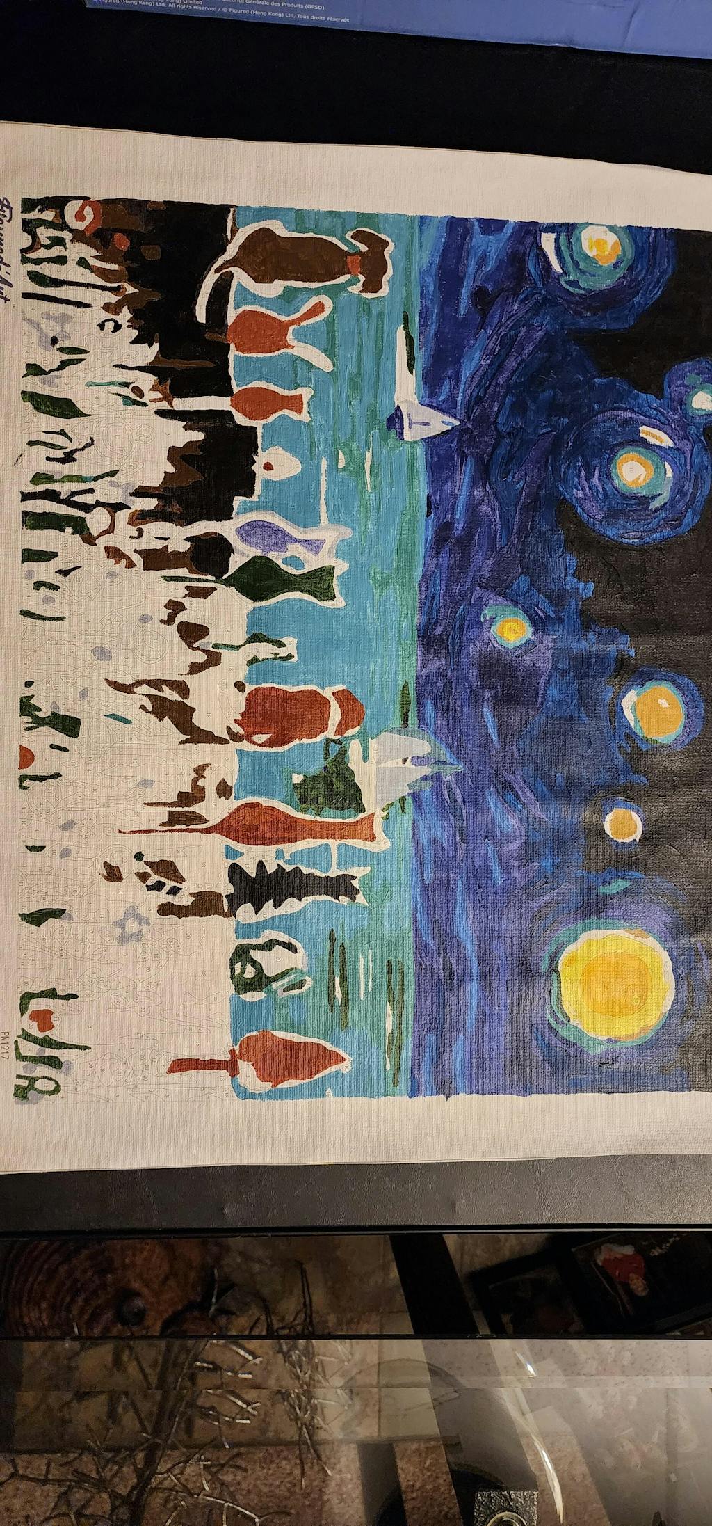 Paint by numbers - Starry Night with Animals – Figured'Art