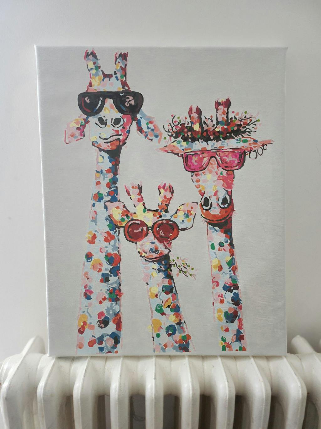 Paint by Numbers - Pop Art Giraffe Family – Figured'Art