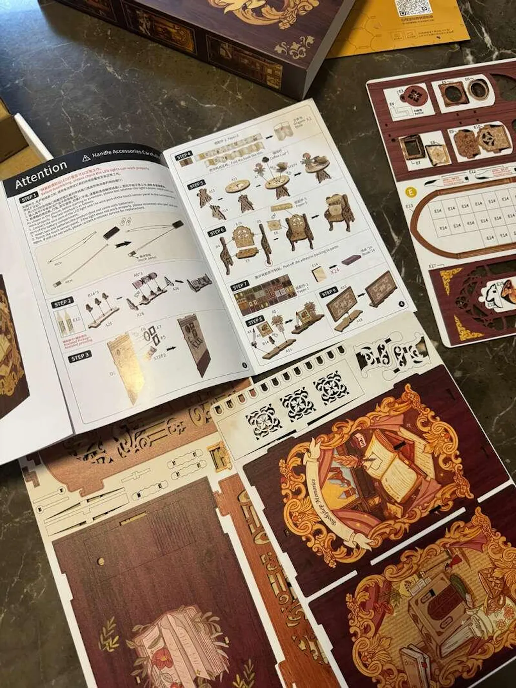 Book Nook DIY Kit - Herinneringen aan de Boekwinkel – Figured'Art
