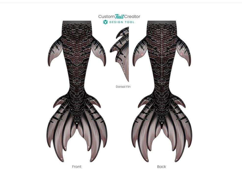 Custom Tail Creator - Design Tool – Fin Fun Mermaid