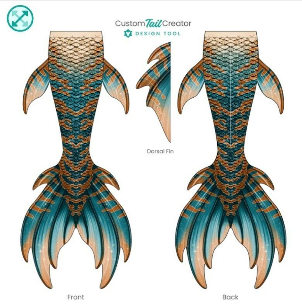 Custom Tail Creator - Design Tool – Fin Fun Mermaid