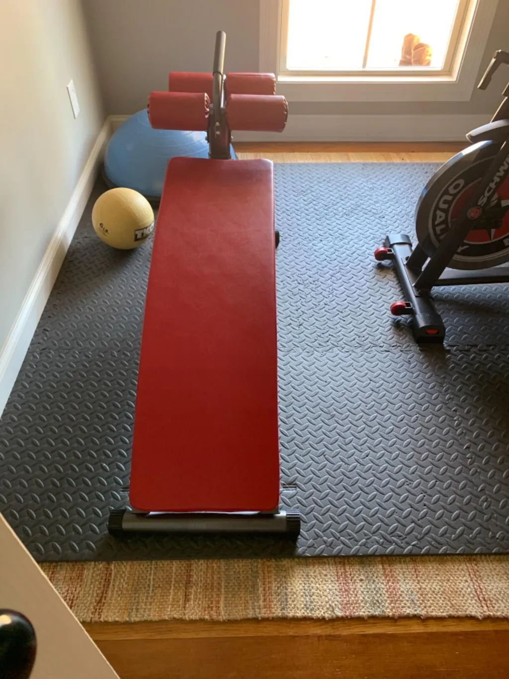 Finer Form Sit Up Bench and Slant Board for Abdominal and Core Workouts