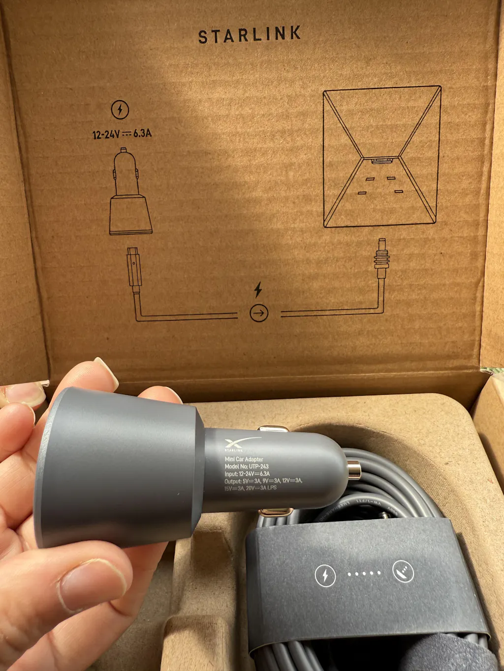 Starlink Mini Car Adapter + Starlink Mini 5 m USB-C Cable Kit – Finest ...