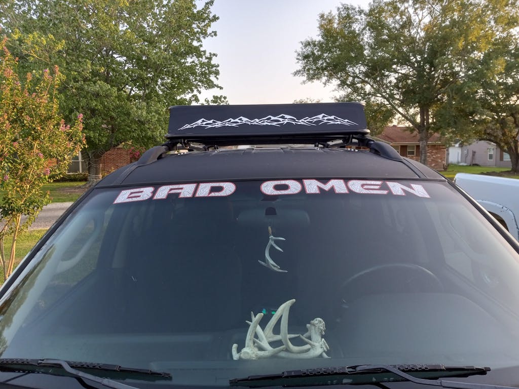 Roof Rack, Wind Fairing Long Mountain Range – Finishing Touch Vinyl Art