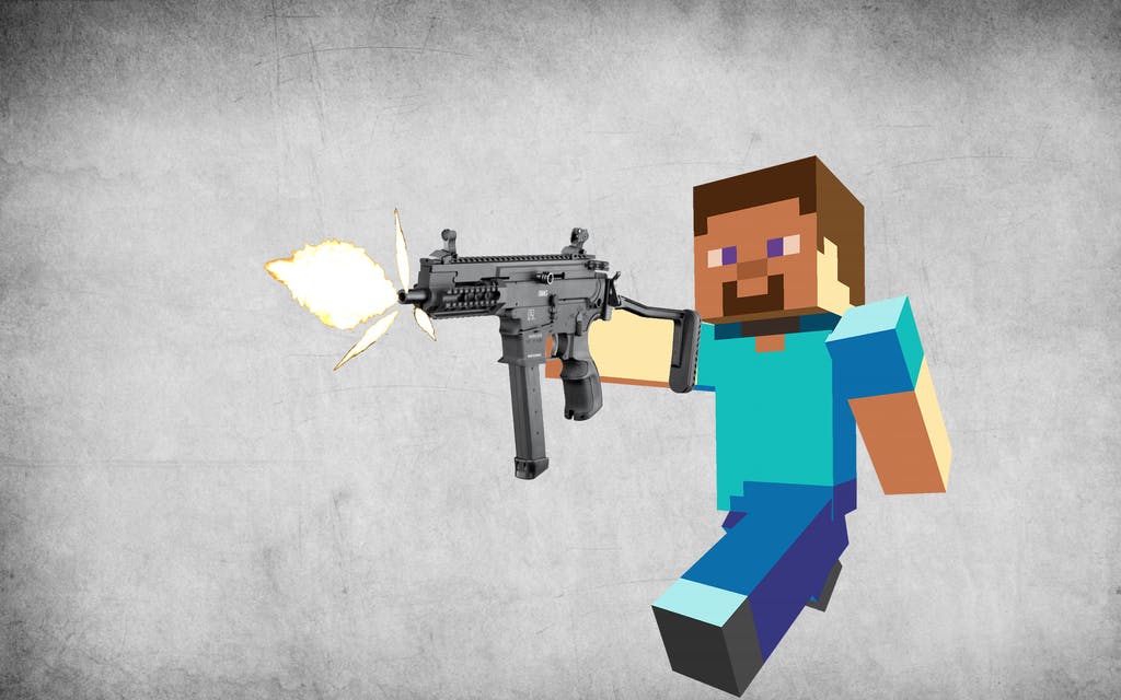 Netherite Pistol Replica (High Density Foam) — Fire and Steel