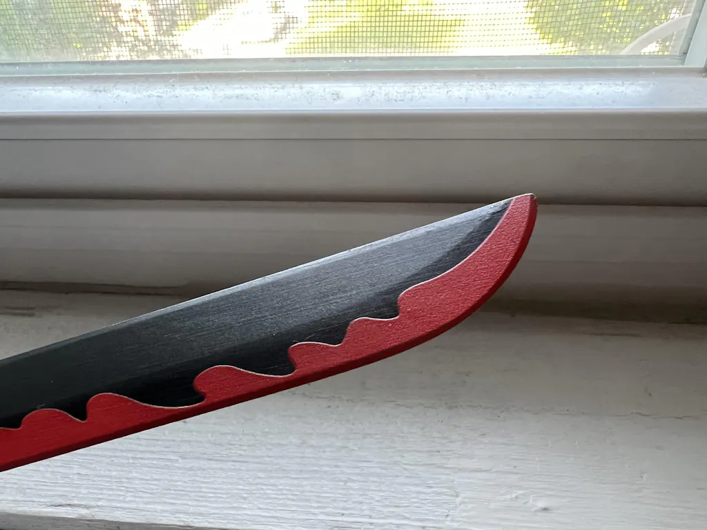 Yoriichi Sword - Yoriichi Tsugikuni's Red-Black Nichirin Katana — Fire ...