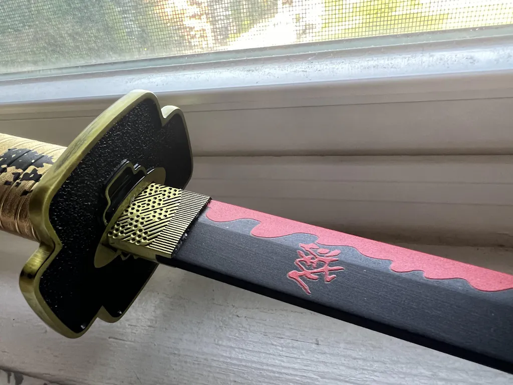 Yoriichi Sword - Yoriichi Tsugikuni's Red-Black Nichirin Katana — Fire ...