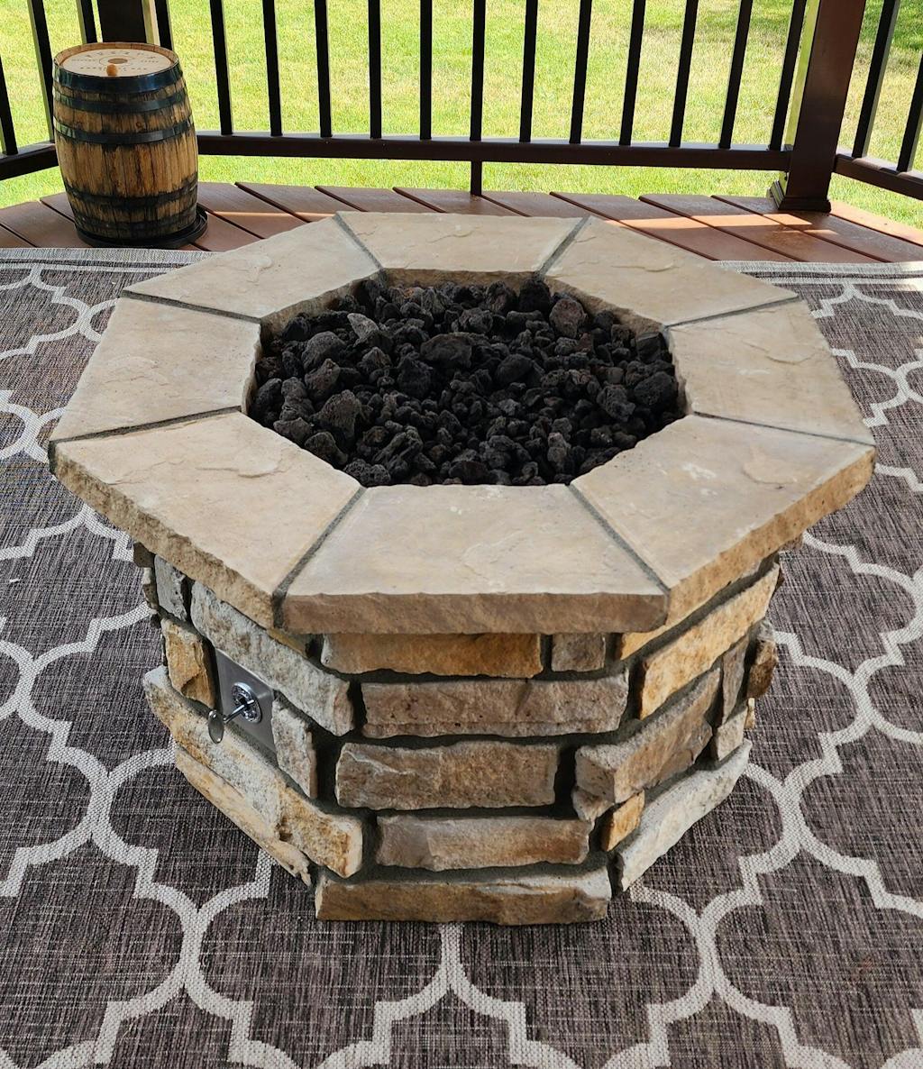 Del Mar Gas Fire Pit (5 sizes available) | FirePit Outfitter – Fire Pit ...