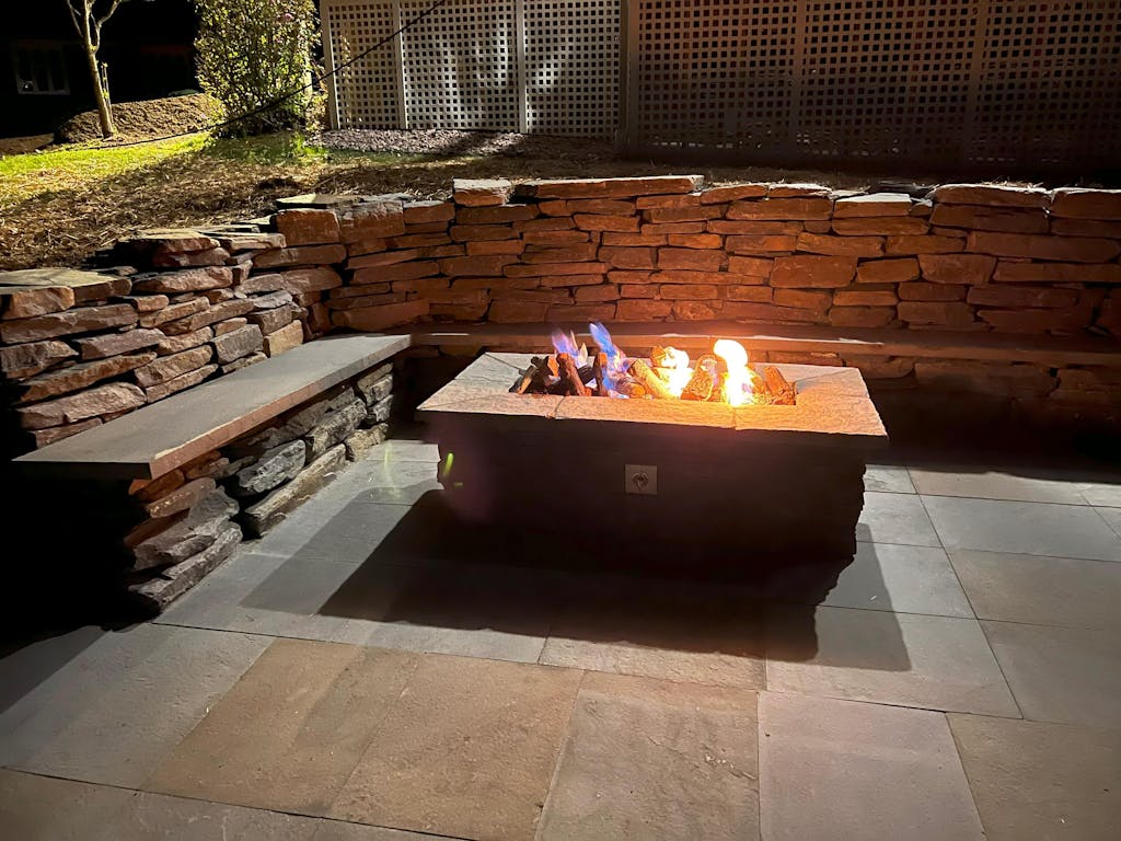 36″ Octagon Custom Stone Gas Fire Pit| FirePit Outfitter – Fire Pit ...