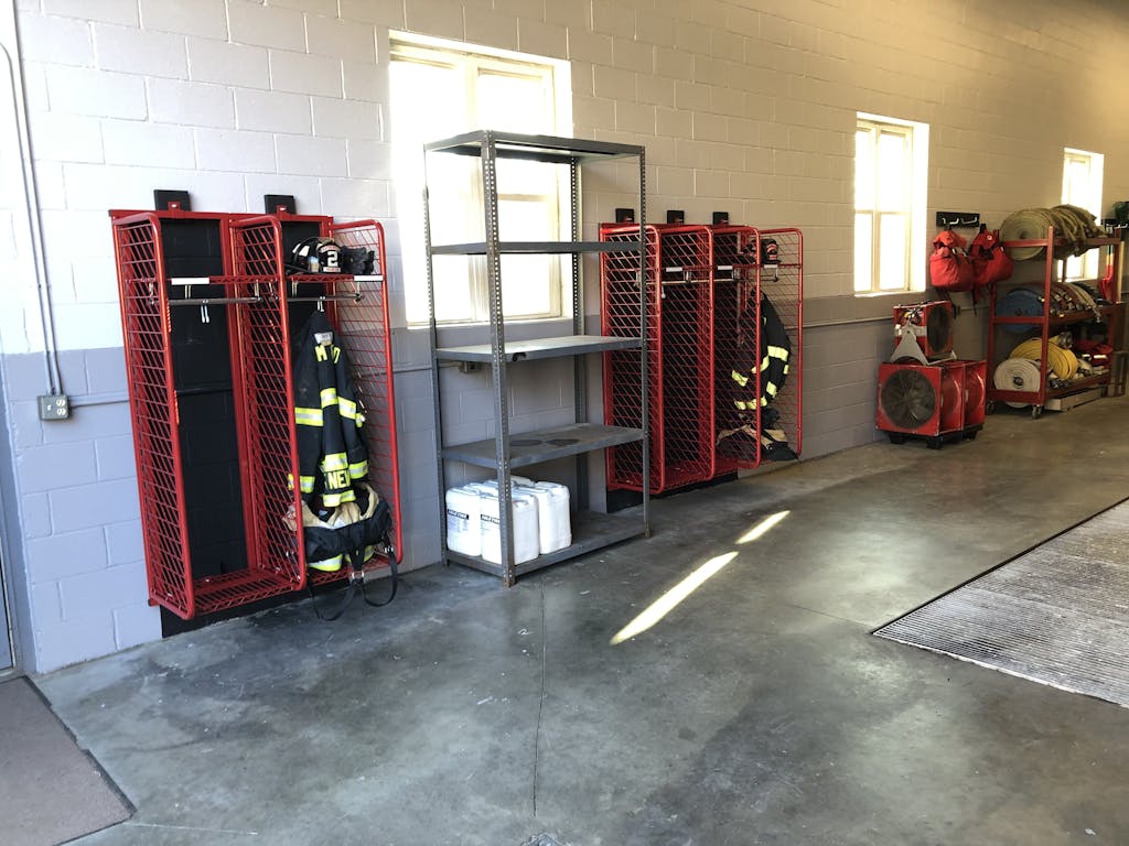 Red Rack Wall Mounted Gear Storage - 20" Wide