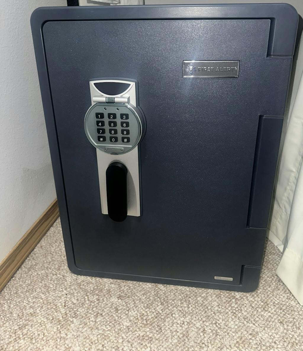 2087DF .92 CU' Waterproof 1 Hour Fire Safe W/ Digital Electronic Lock ...