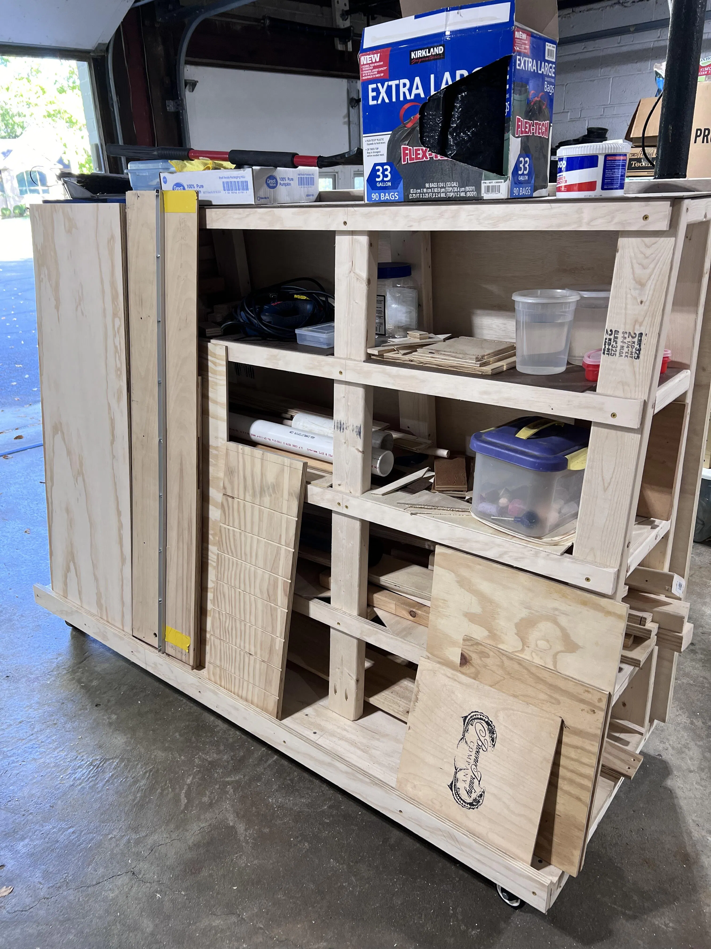 Mobile Wood Storage Cart Plans – Fix This Build That