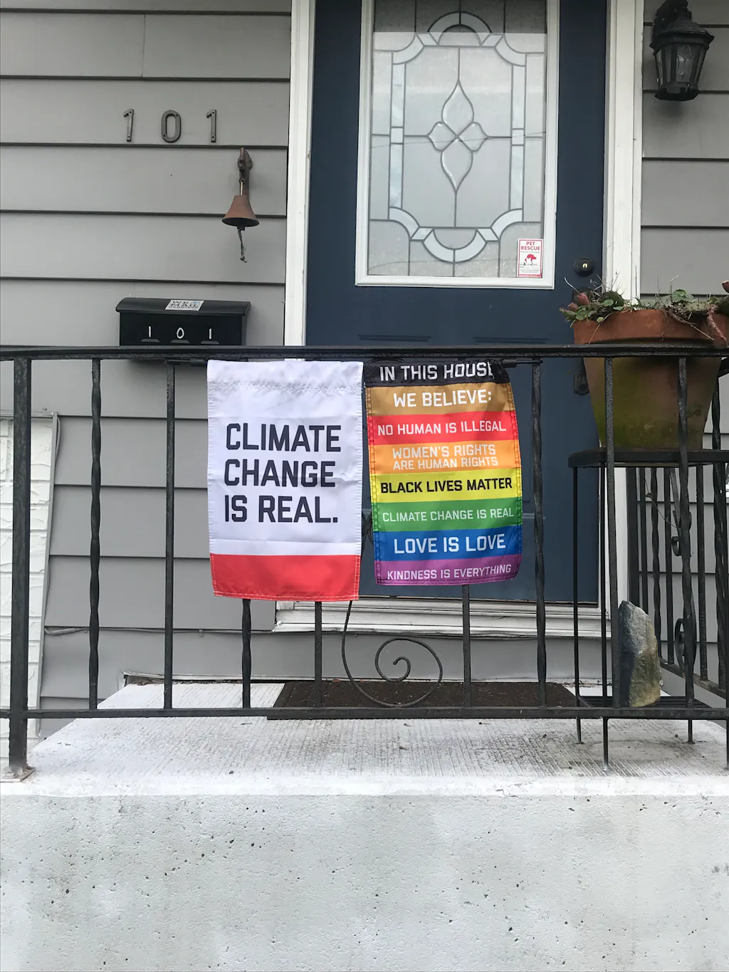 Climate Change Is Real Yard Flag | Science Activism Banner | Flags For Good