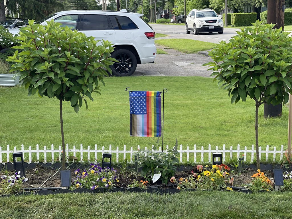 "For All" Rainbow U.S. Garden Flag | $1 Donated to LGBTQ+ Organizations ...