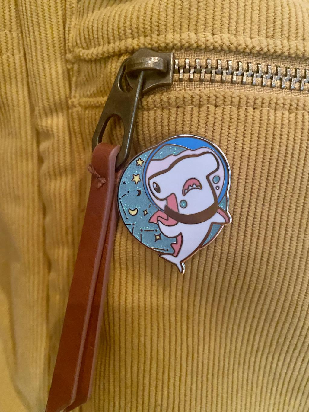 Hammerhead Space Shark Cute Hard Enamel Lapel Pin - Flair Fighter