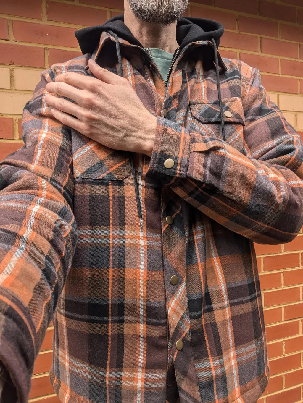 Men's Plaid Hooded Flannel Shirt Jacket,Quilted Lined – FlannelGo