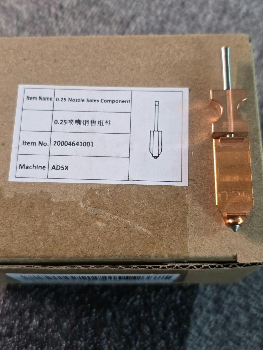 Flashforge Nozzle Assembly for AD5X – Enhance Print Precision