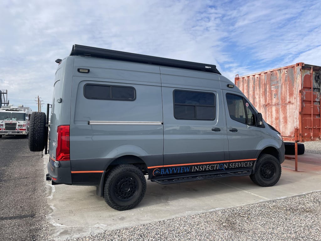 Sprinter Van Rear Tire Carrier - Flatline Van Co.