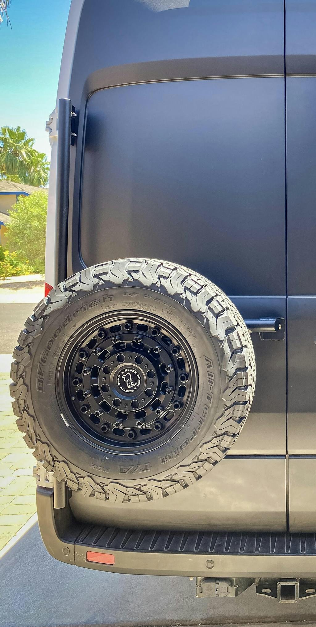 Transit Rear Tire Carrier | Flatline Van Co.