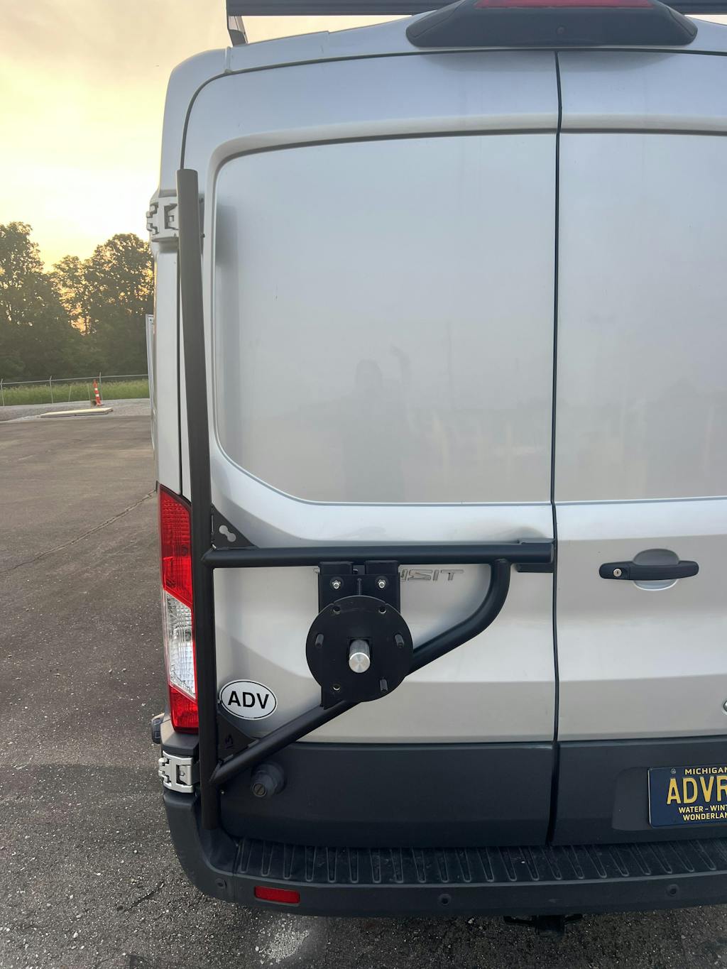Transit Rear Tire Carrier | Flatline Van Co.