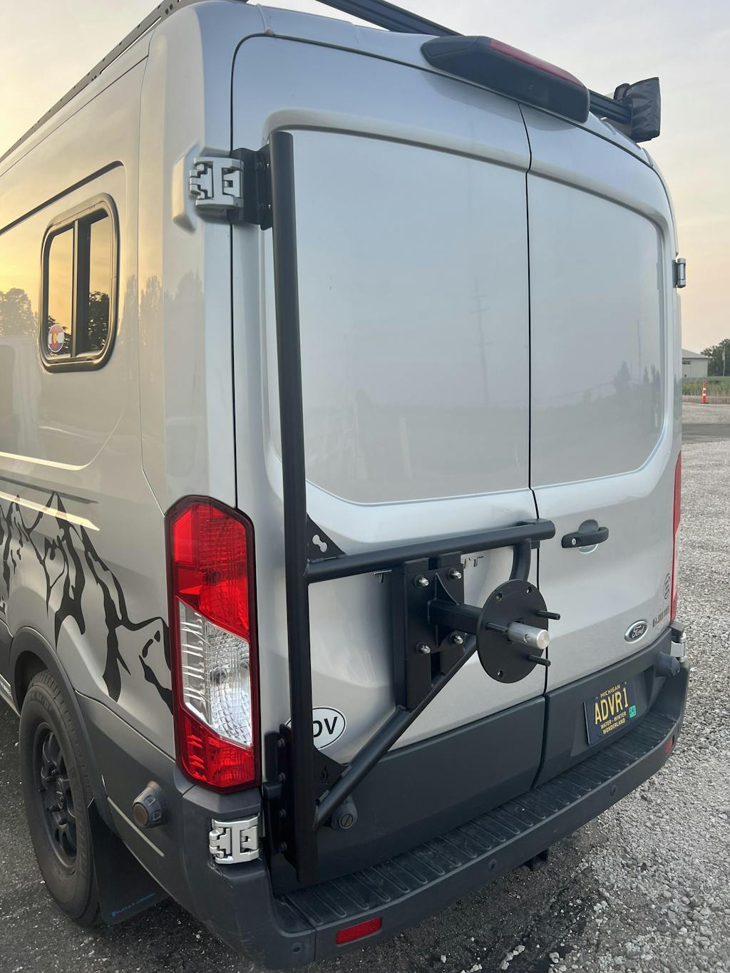 Transit Rear Tire Carrier | Flatline Van Co.