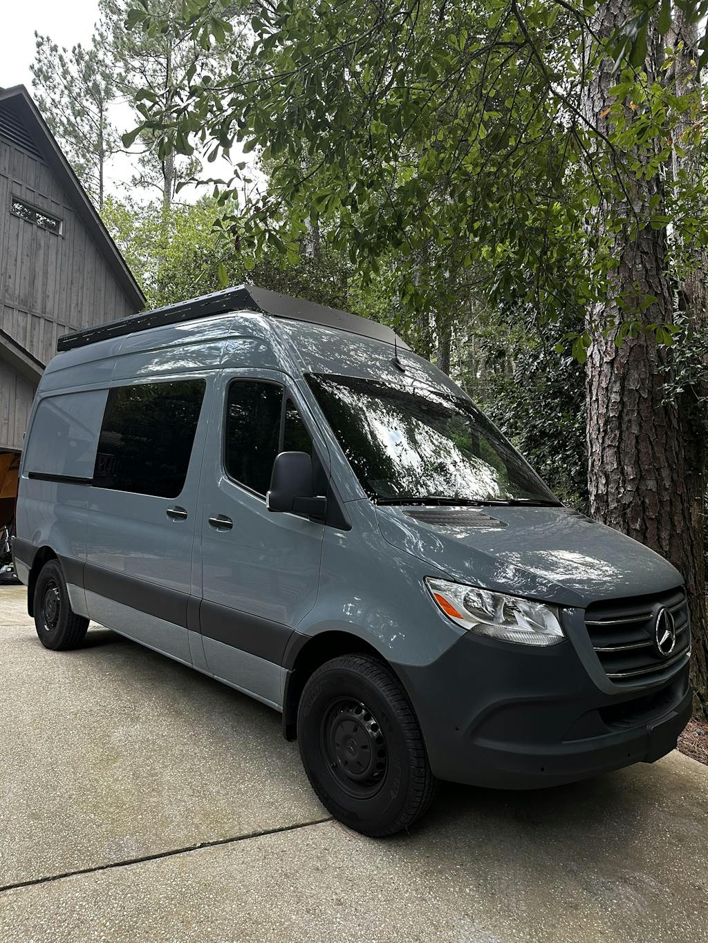 Sprinter 144" High Roof Standard Roof Rack | Flatline Van Co.