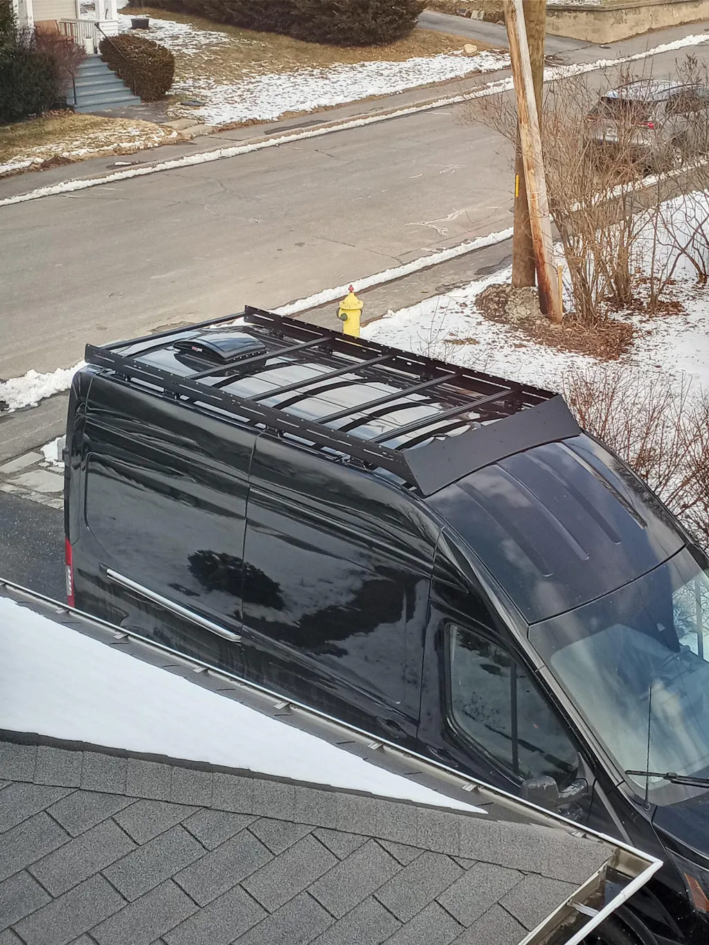 Transit Van High Roof Low Pro Roof Rack | 148" | Flatline Van Co.