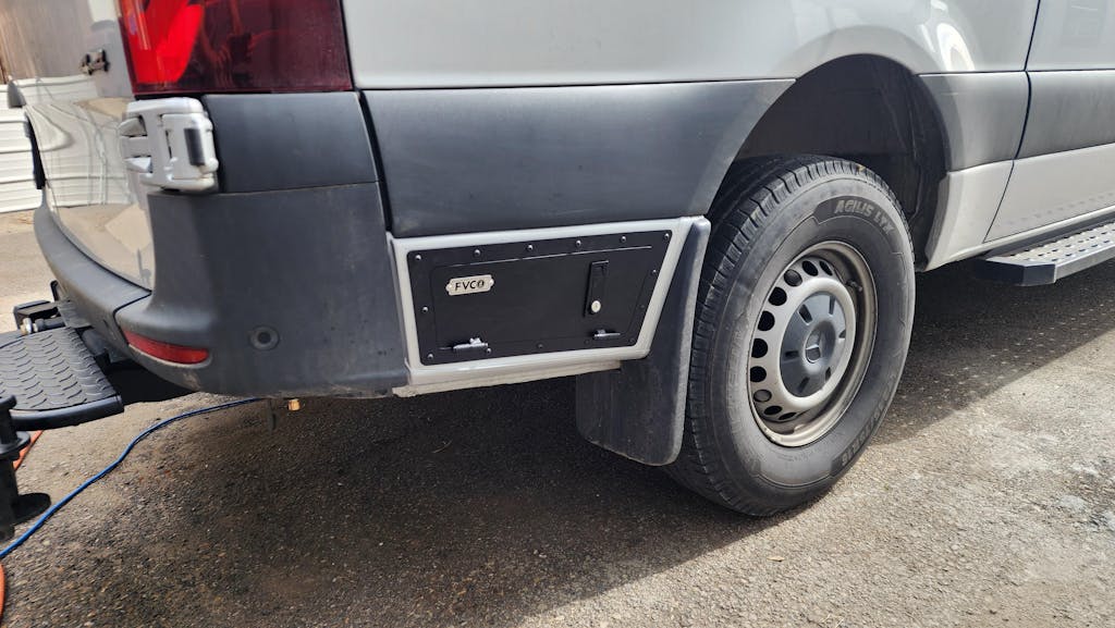 Sprinter Rear Panel Storage Locker | Flatline Van Co.