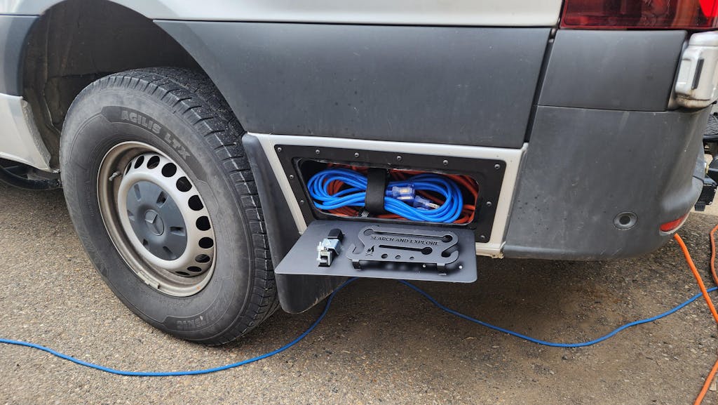 Sprinter Rear Panel Storage Locker | Flatline Van Co.