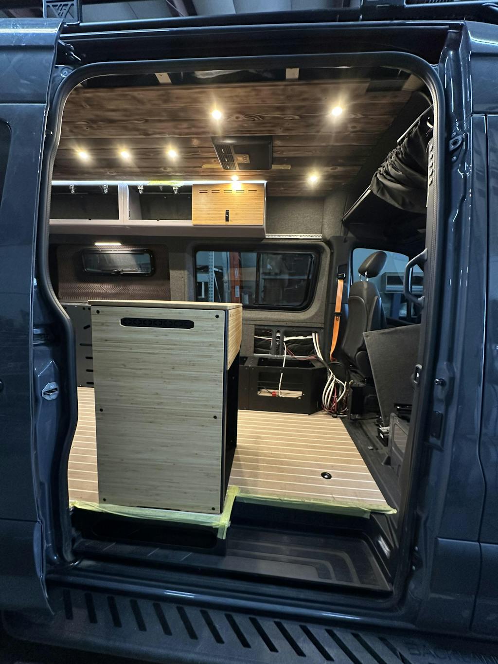 36" Open Face Upper Cabinet for Sprinter Vans