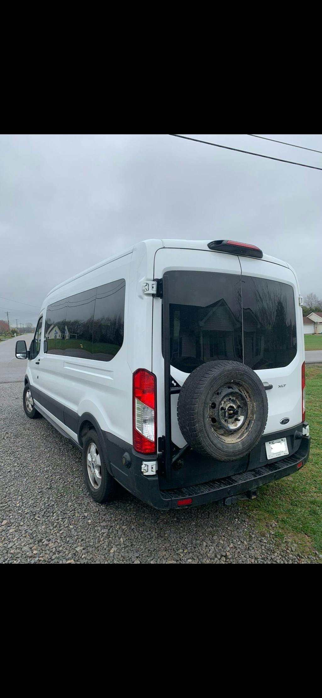 Transit Van Rear Tire Carrier | Flatline Van Co.