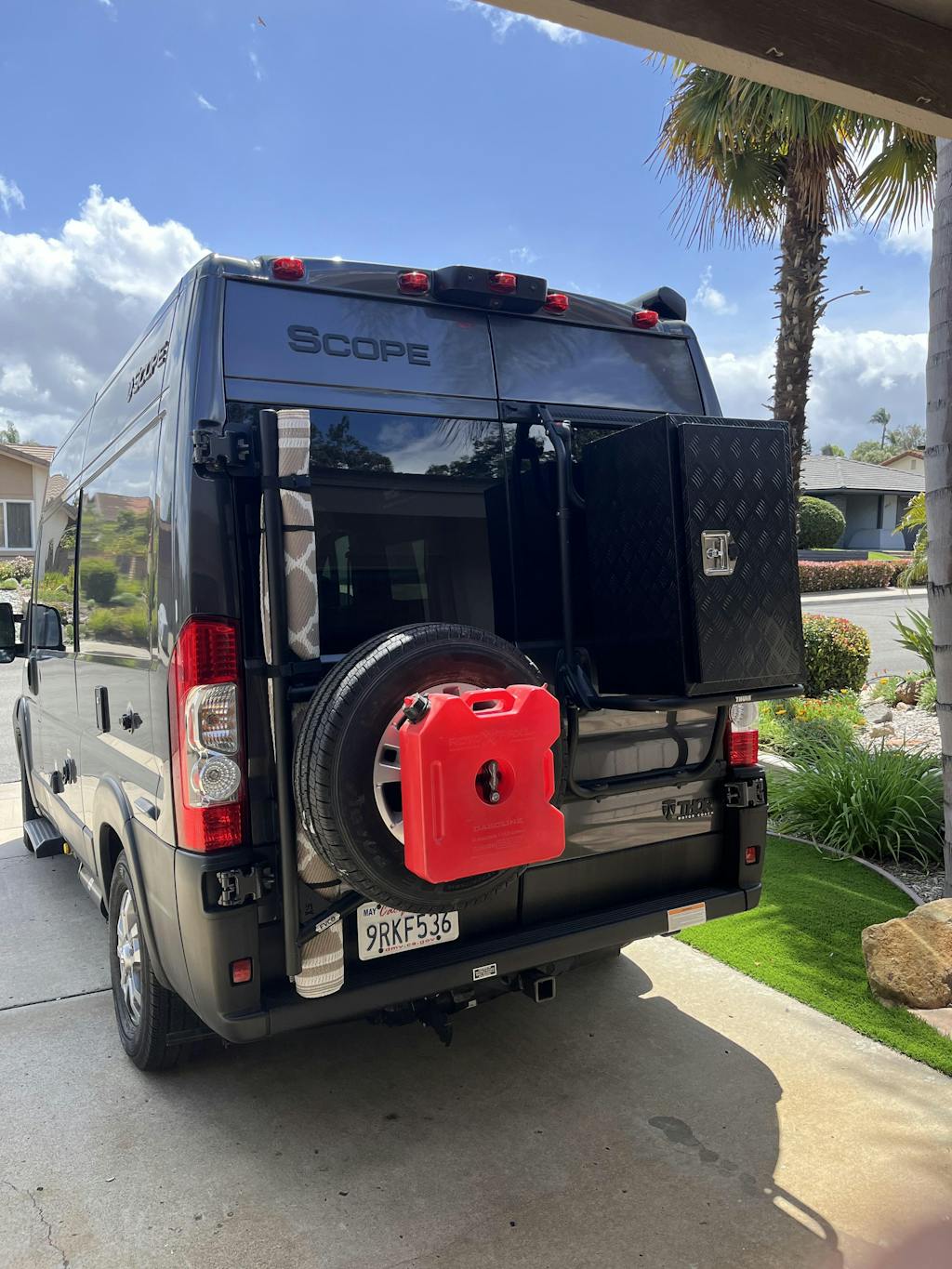 ProMaster Van Rear Tire Carrier | Flatline Van Co.