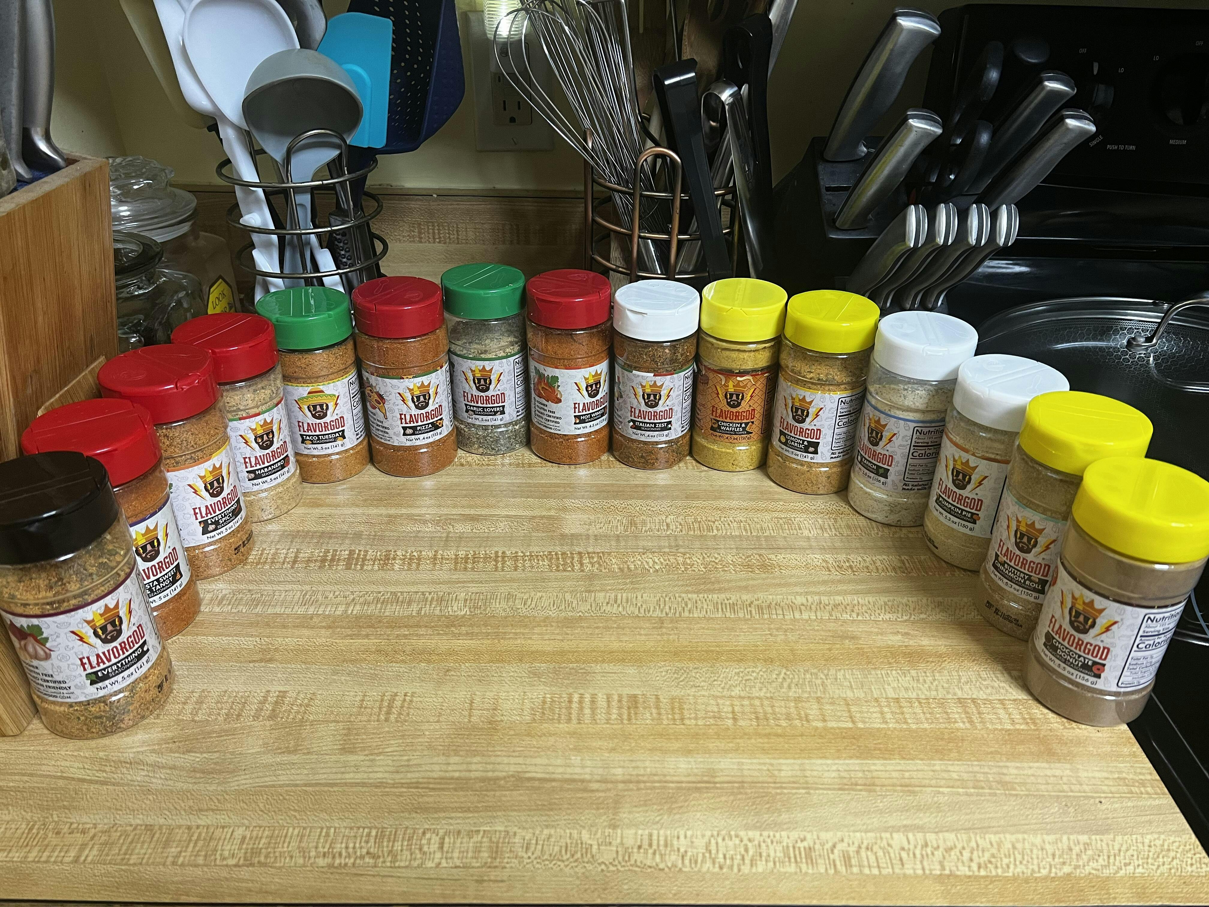 Get Spicy with Our Chef Spice Rack, Keto Seasoning | Flavor God Spice
