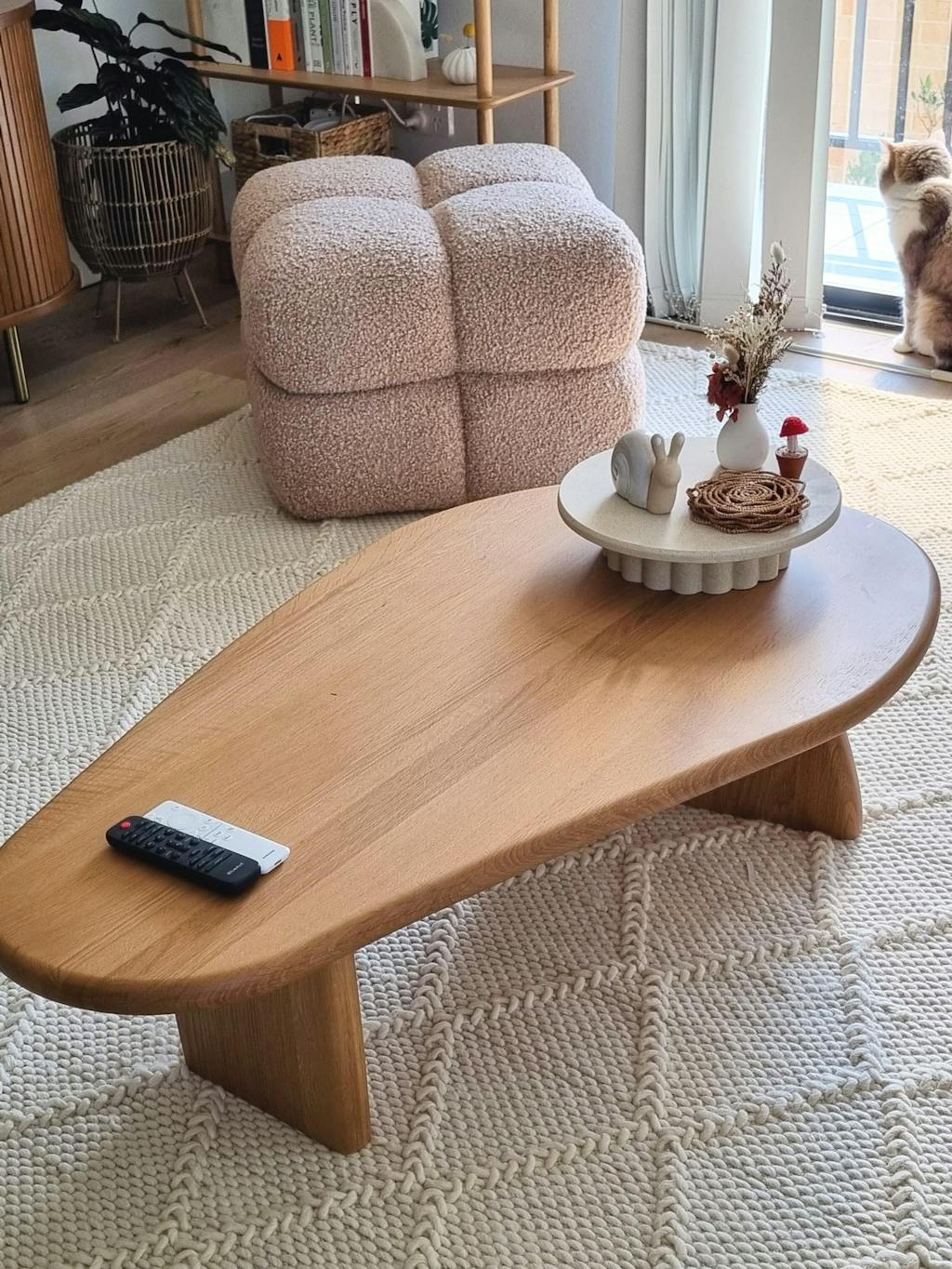 Beau Oak Side Table - Fleur Studios