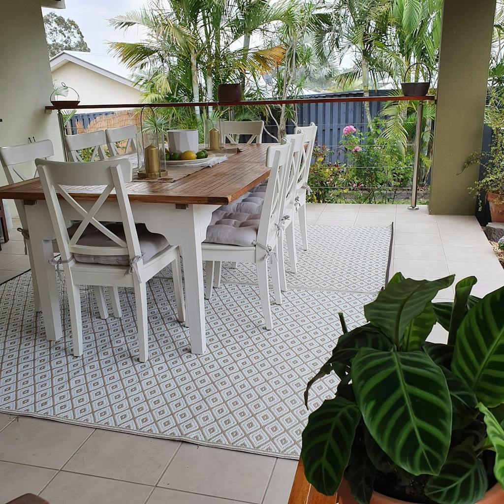 Outdoor Rug Recycled Plastic - Kimberley Beige– Floorsome