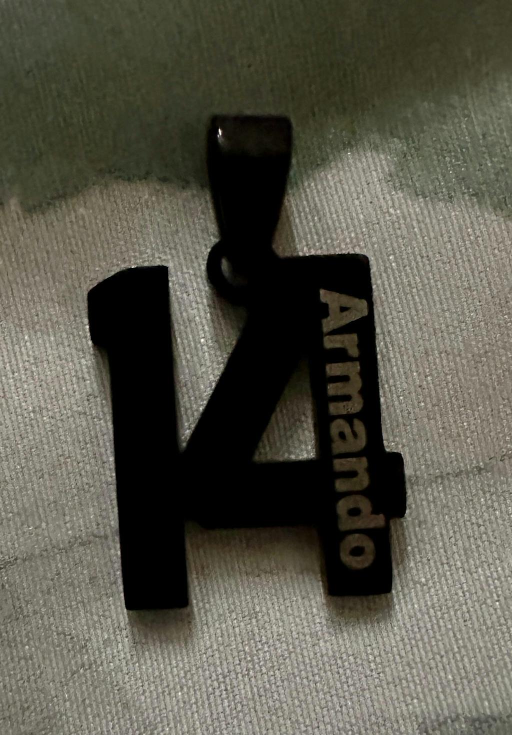 Number Pendant Necklace - Gold - FlowX Jewelry