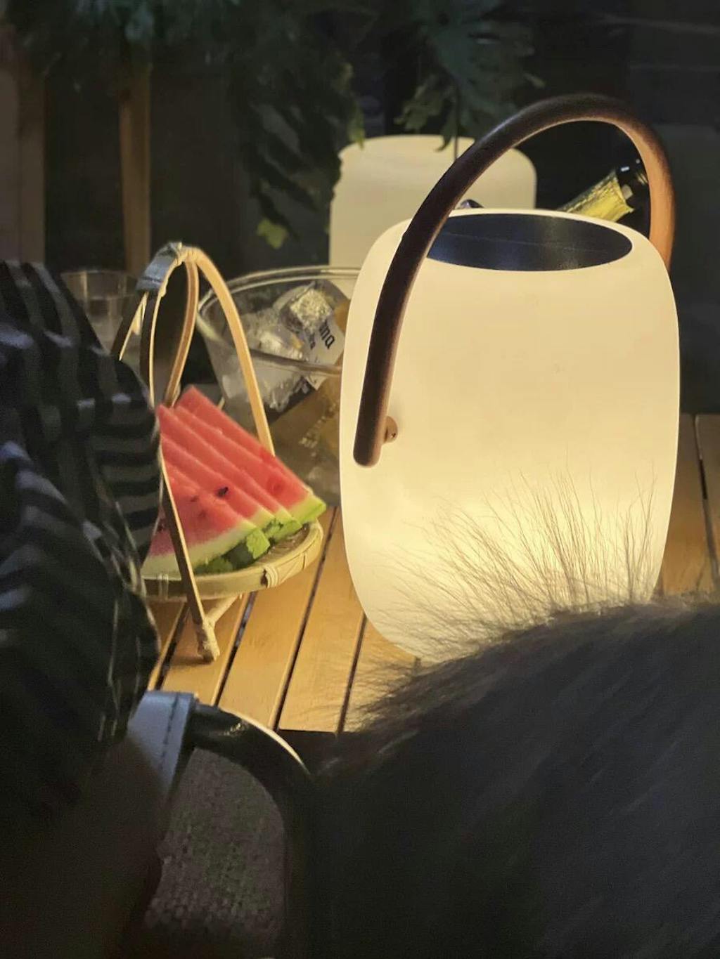 Waterproof Modern Solar Oval Outdoor Tabletop Lamp Lanterns Landscape ...