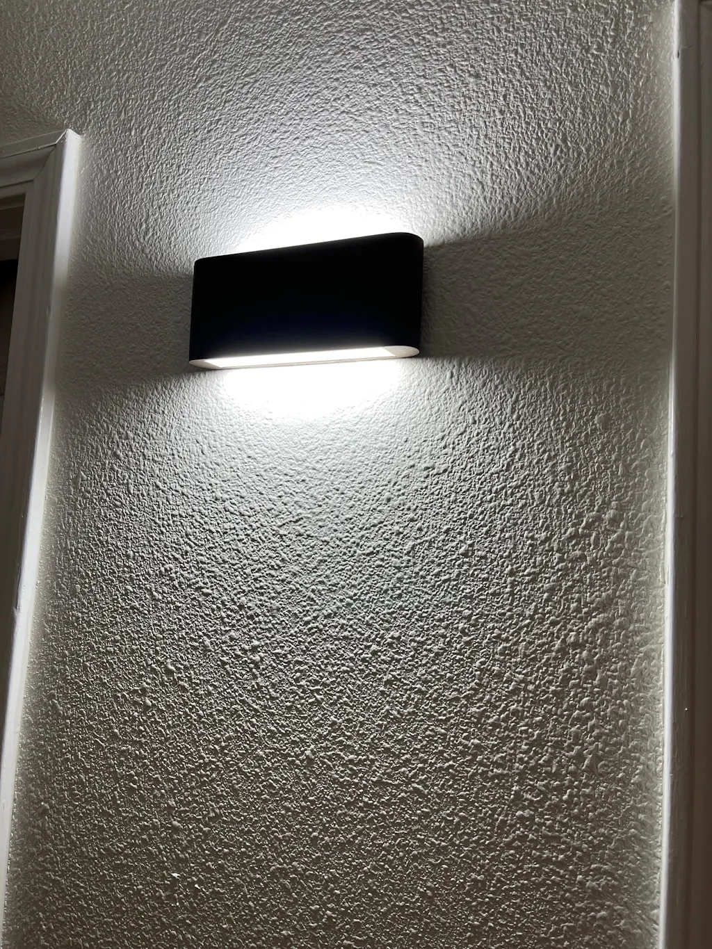 Modern Minimalist Walnut Solid Wood Rectangular LED Indoor Wall Sconce ...