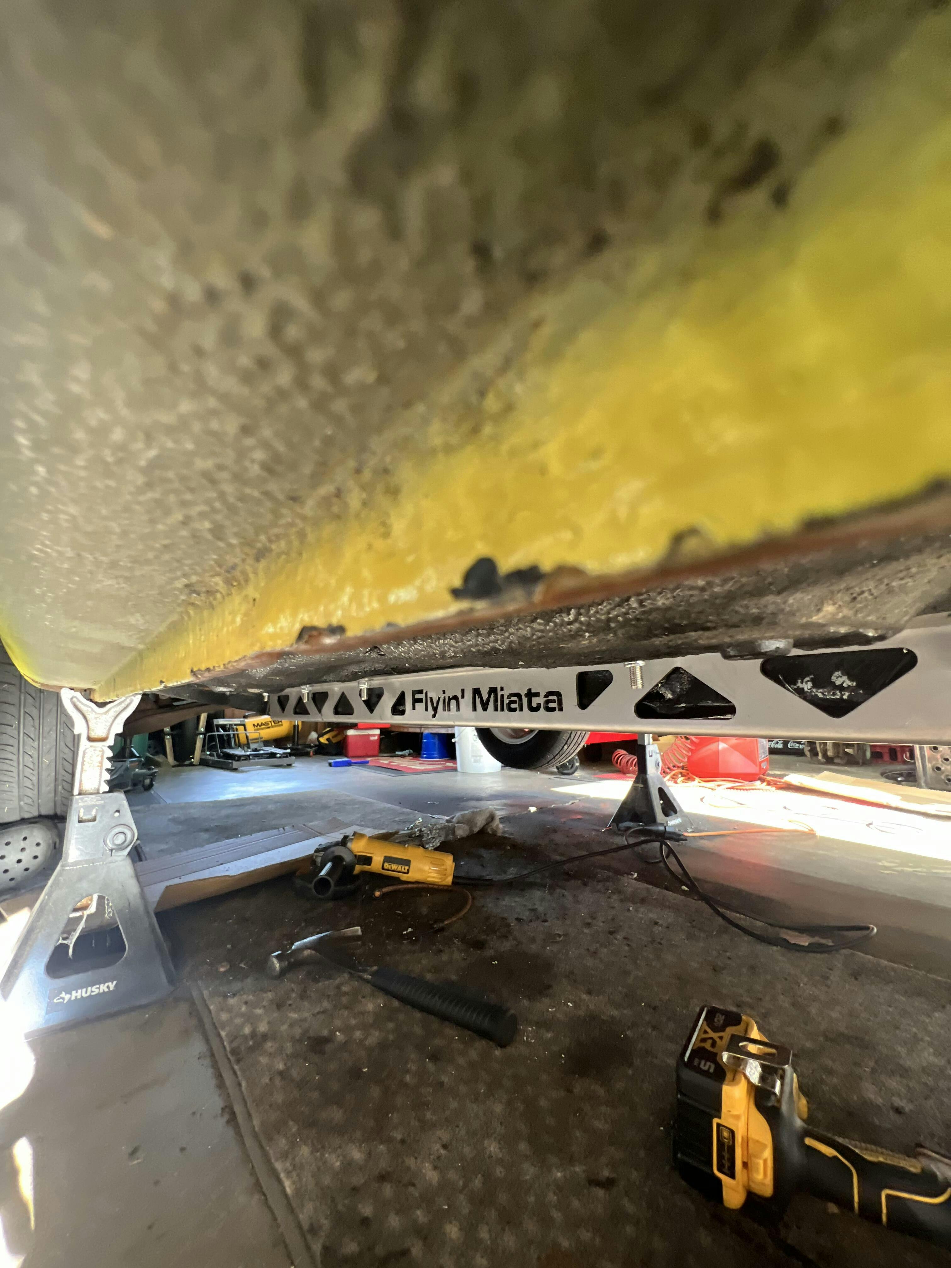 The original Miata frame rail reinforcements - and the most effective ...