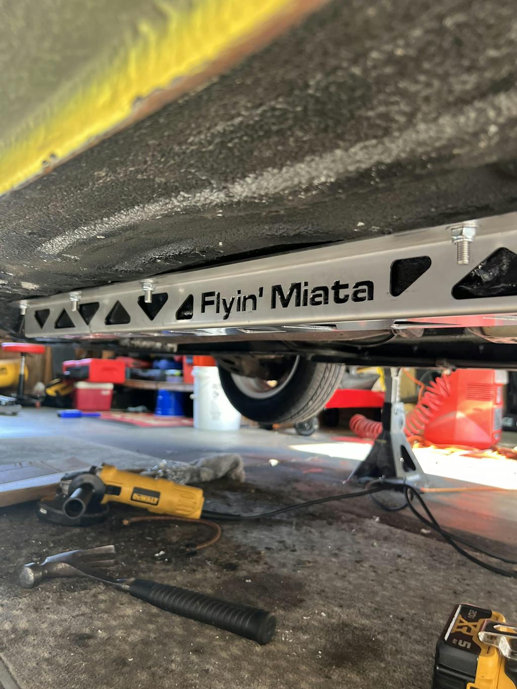 The original Miata frame rail reinforcements - and the most effective ...