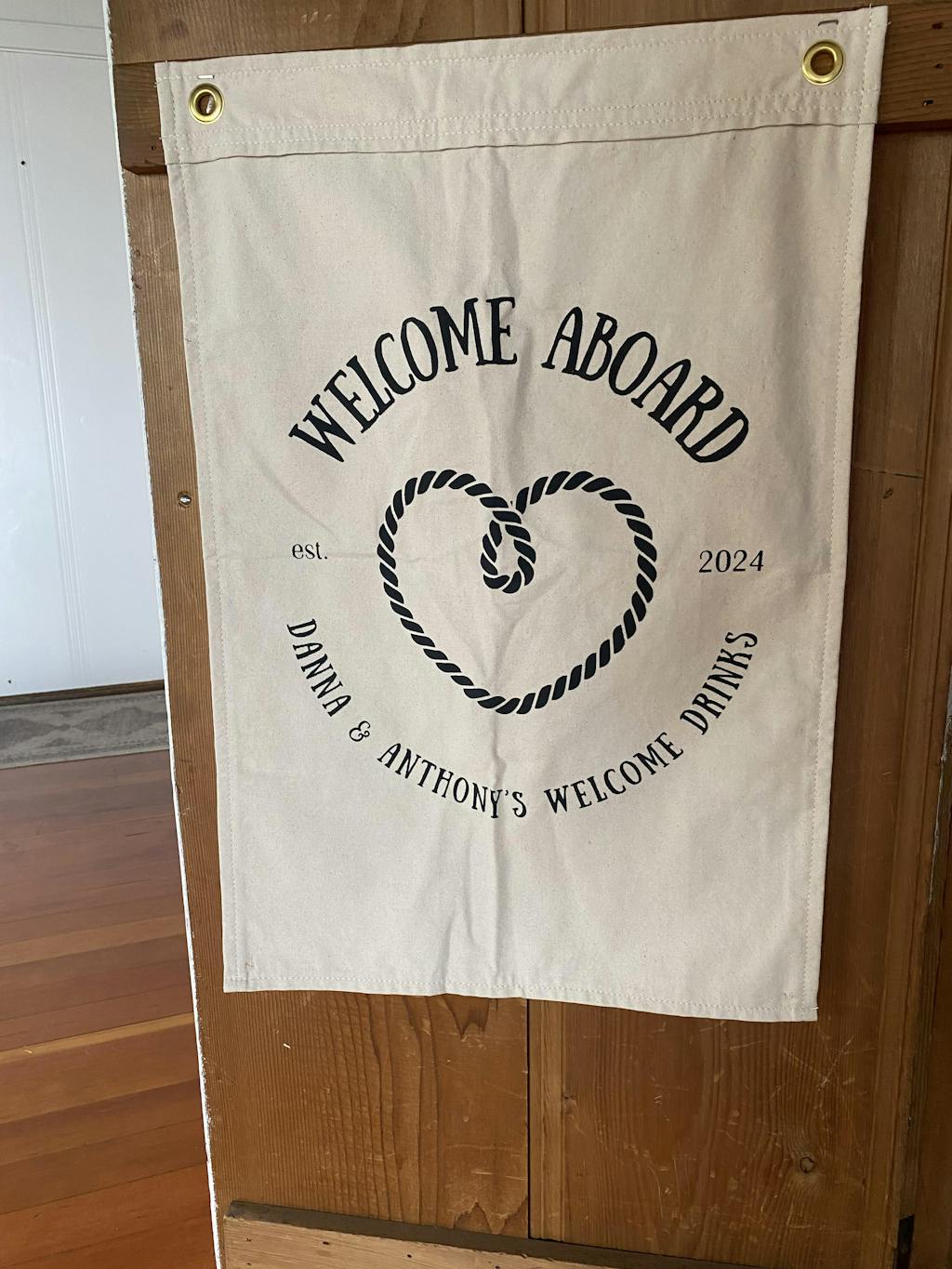 (Your Logo) Custom Cotton Canvas Hand Painted Flag / Banner